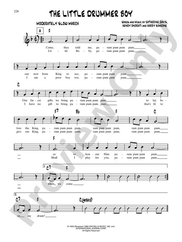 The Little Drummer Boy: Guitar: Katherine Davis - Digital Sheet Music ...