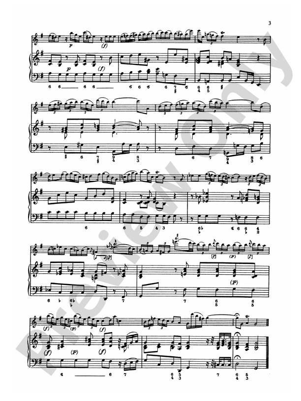 Bach: Four Sonatas: Flute Part(s): Carl Philipp Emanuel Bach - Digital ...