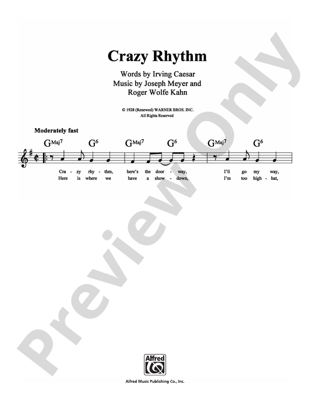 Crazy Rhythm: Lead Sheet: Joseph Meyer - Digital Sheet Music Download
