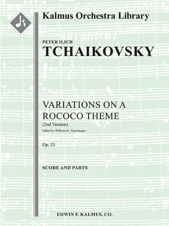 Variations on a Rococo Theme, Op. 33 (2nd version): Conductor Score ...
