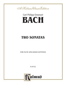 Bach: Two Sonatas (A Minor and D Major): Chamber Duo Book: Carl Philipp ...