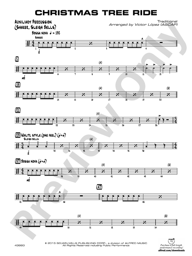 Christmas Tree Ride: Auxiliary Percussion: Auxiliary Percussion Part ...