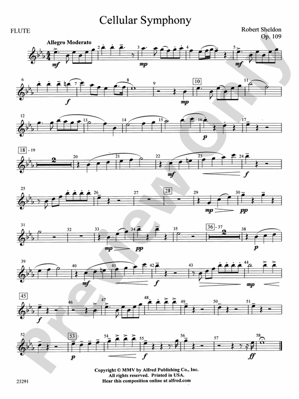 Cellular Symphony: Flute: Flute Part - Digital Sheet Music Download