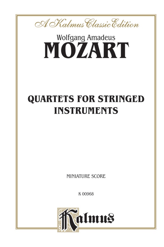 Mozart: String Quartets: String Quartet in C Major, K. 170 Part - Digital Sheet Music Download