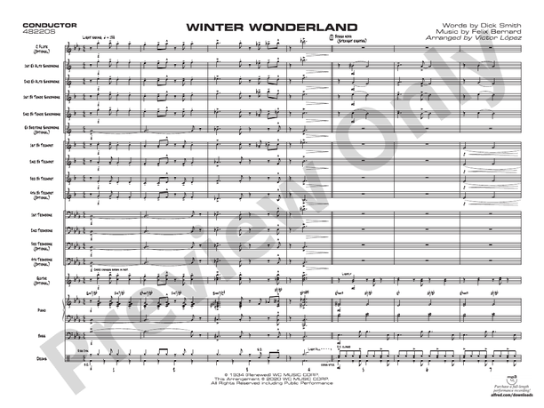 Winter Wonderland: Score: Jazz Ensemble Score - Digital Sheet Music ...