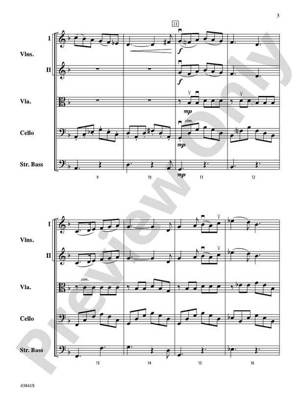 Scherzo for String Orchestra: String Orchestra Conductor Score & Parts ...