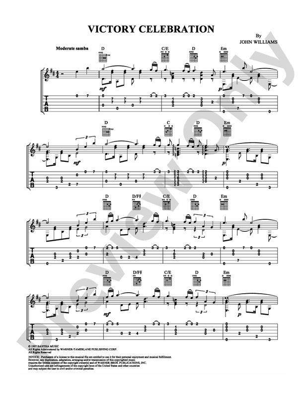 Victory Celebration: Guitar TAB: John Williams - Digital Sheet Music ...