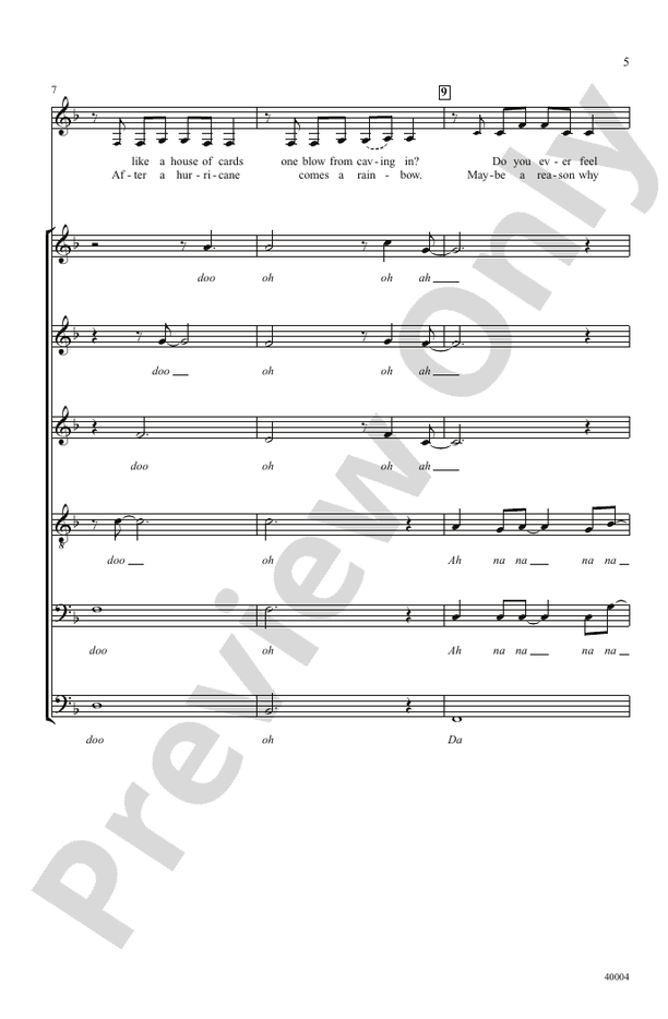 Firework: SSATBB, a cappella Choral Octavo: Katy Perry - Digital Sheet ...