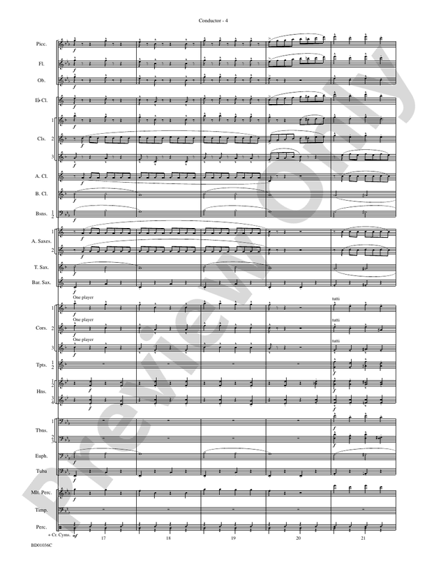 Fiddle-Faddle: Concert Band Conductor Score & Parts: Leroy Anderson ...