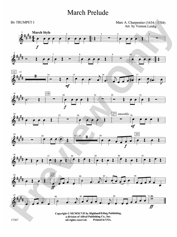 March Prelude: 1st B-flat Trumpet: 1st B-flat Trumpet Part - Digital ...