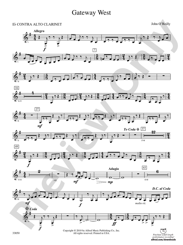 Gateway West: (wp) E-flat Contrabass Clarinet: (wp) E-flat Contrabass Clarinet World Part ...