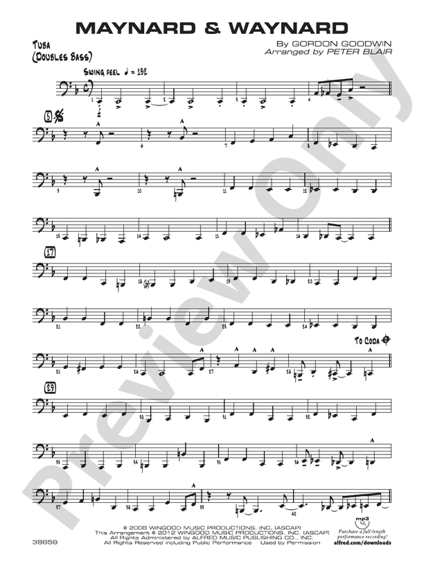 Maynard & Waynard: Tuba: Tuba Part - Digital Sheet Music Download