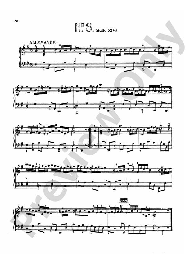 Handel: Suites and Chaconnes (Volume II): 8. Suite in G Major Part ...