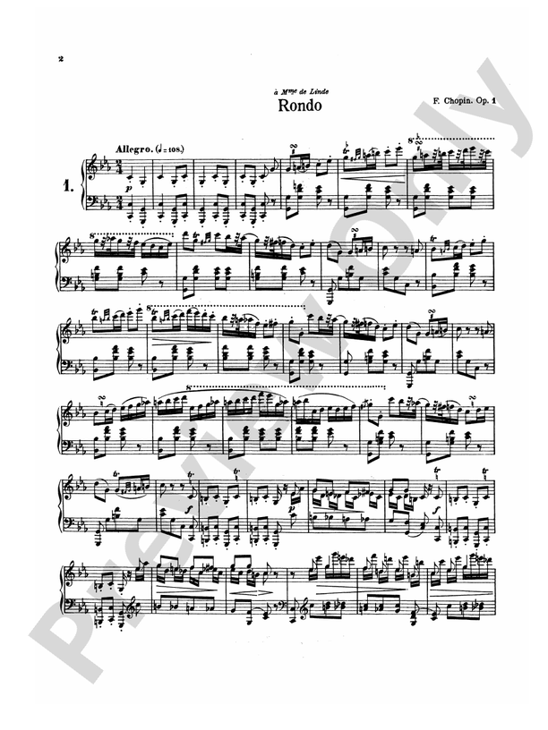 Chopin: Rondos (Ed. Franz Liszt): Rondo, Op. 1 Part - Digital Sheet ...