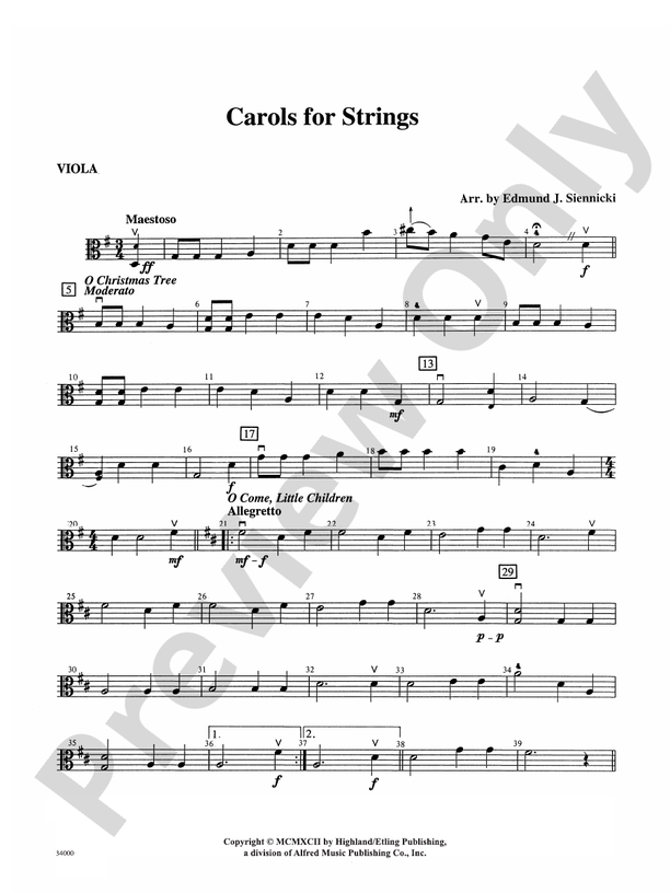 Classics for a Traditional Christmas, Level 2: Viola: Viola Part ...