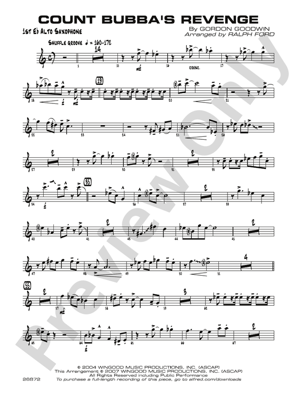 Count Bubba's Revenge: E-flat Alto Saxophone: E-flat Alto Saxophone ...
