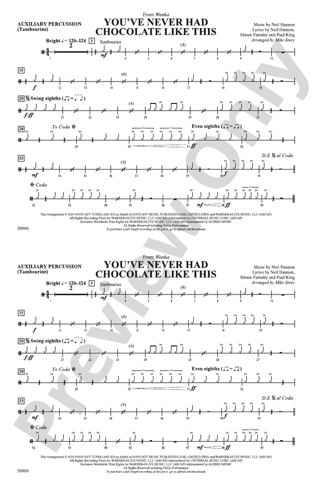 You've Never Had Chocolate Like This: Auxiliary Percussion: Auxiliary ...