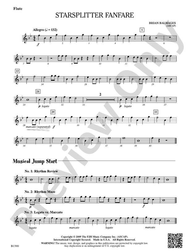 Starsplitter Fanfare: Flute: Flute Part: Brian Balmages - Digital Sheet ...