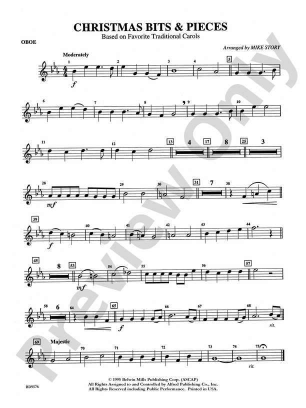 Christmas Bits & Pieces (based on Favorite Traditional Carols): Oboe ...