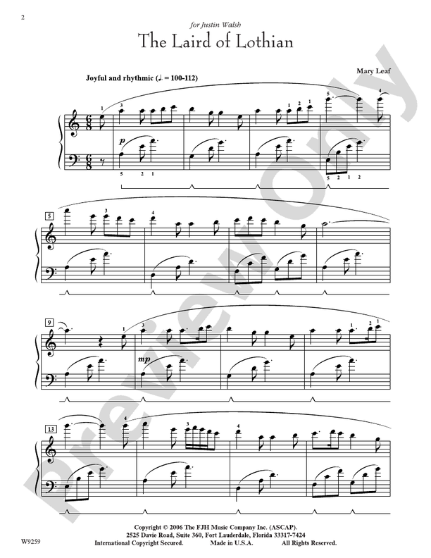 The Laird of Lothian: Piano: Mary Leaf - Digital Sheet Music Download