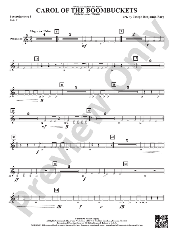 Carol of the Boombuckets: Boomwhackers 3: Boomwhackers 3 Part - Digital ...