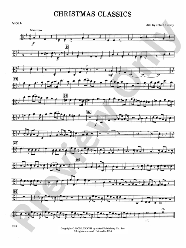 Christmas Classics: Viola: Viola Part - Digital Sheet Music Download