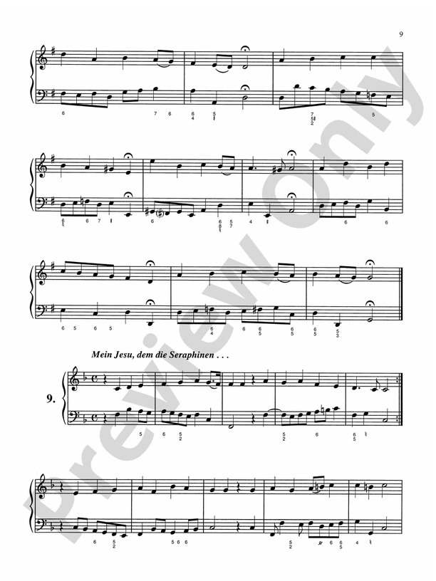 Bach: Sixty-nine Chorales with figured bass (Ed. Hans Bischoff): Piano ...