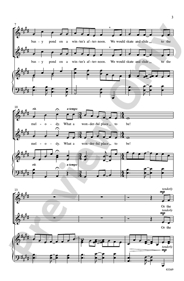 If the Snow Could Sing: 2-Part Choral Octavo: Amy F. Bernon - Digital ...