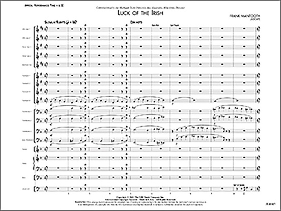 Luck of the Irish: Jazz Ensemble Conductor Score: Frank Mantooth ...