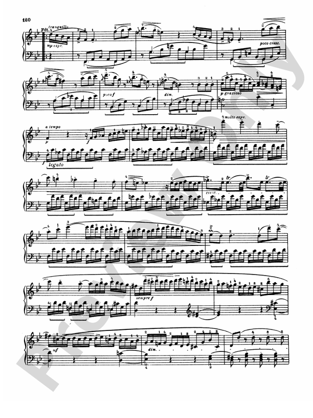 Mozart: Twenty Sonatas (Ed. Béla Bartók): Sonata No. 10-- B flat Major Part - Digital Sheet ...