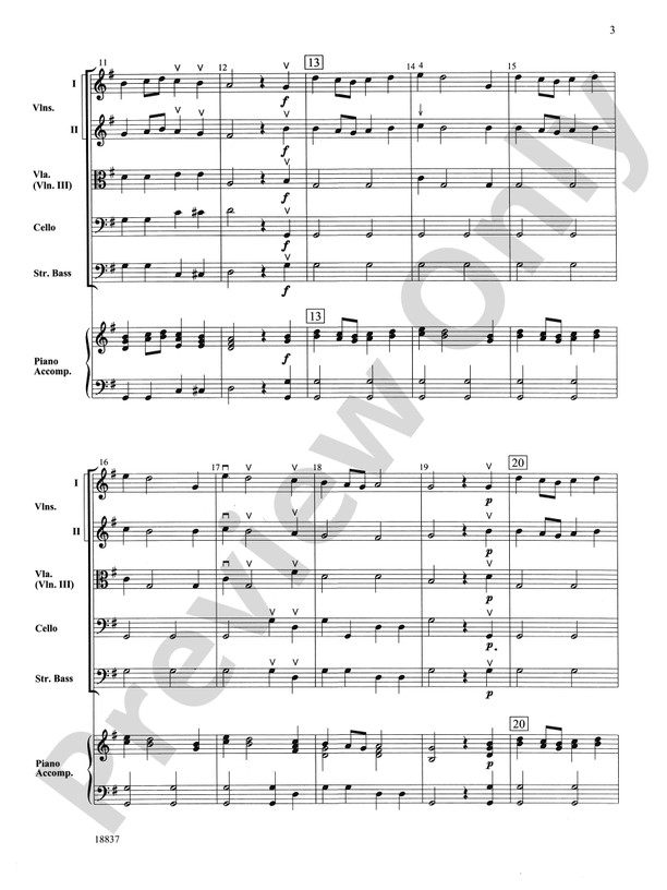 Spring from the Four Seasons: Score: String Orchestra Score - Digital ...