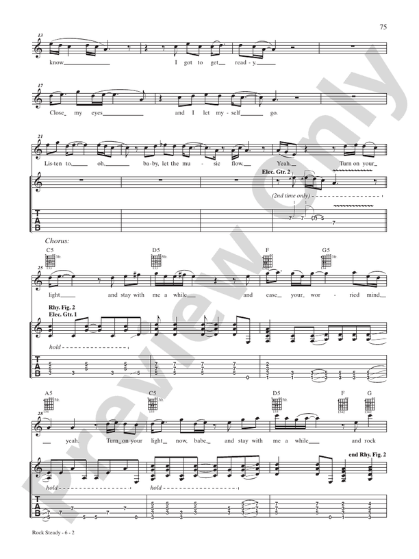 Rock Steady: Guitar: Bad Company - Digital Sheet Music Download
