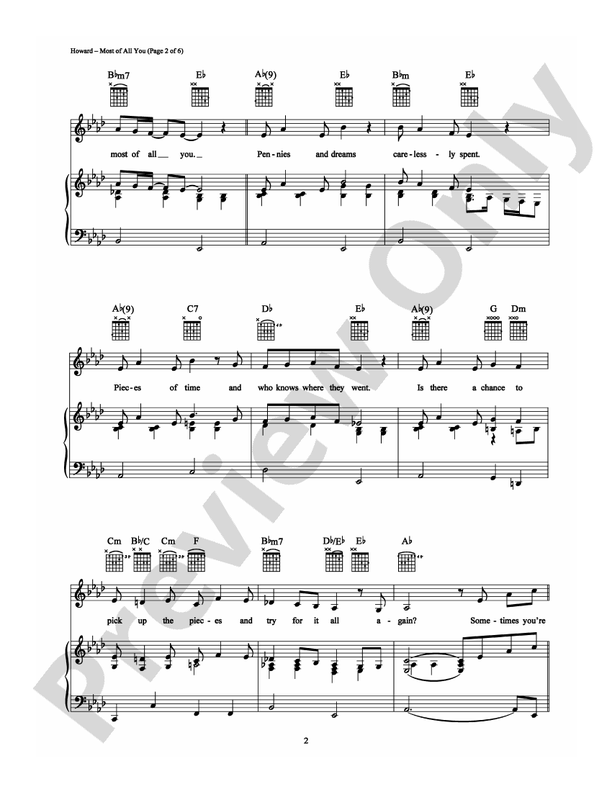 Most of All You: Piano/Vocal/Chords: James Newton Howard - Digital ...