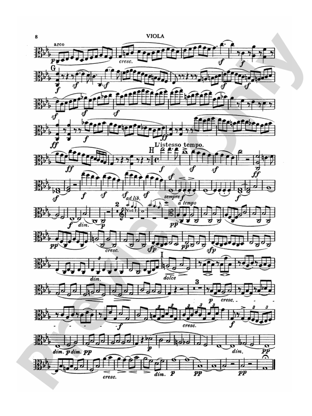 String Quartets, Op. 12; Op. 44, Nos. 1, 2 & 3: Viola: Viola Part - Digital Sheet Music Download