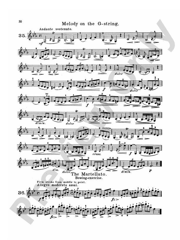 Mazas: 75 Progressive and Melodious Studies, Op. 36: 35. Melody on the ...