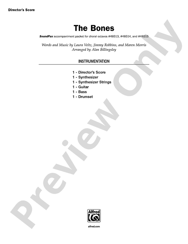 The Bones: Choral Octavo SoundPax: Laura Veltz - Digital Sheet Music ...