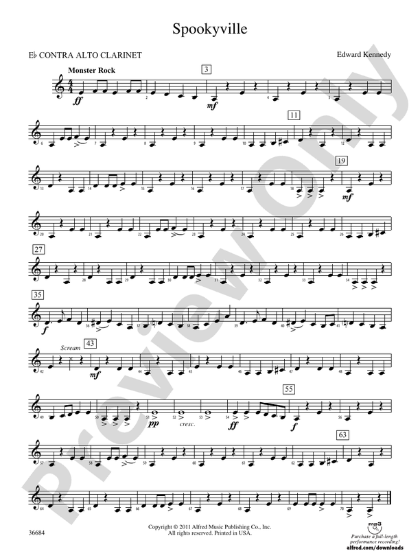 Spookyville: (wp) E-flat Contrabass Clarinet: (wp) E-flat Contrabass Clarinet World Part ...