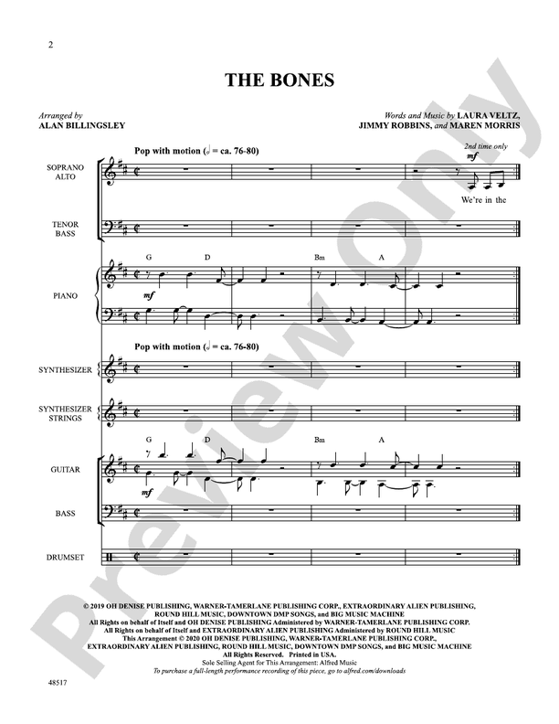 The Bones: Choral Octavo SoundPax: Laura Veltz - Digital Sheet Music Download