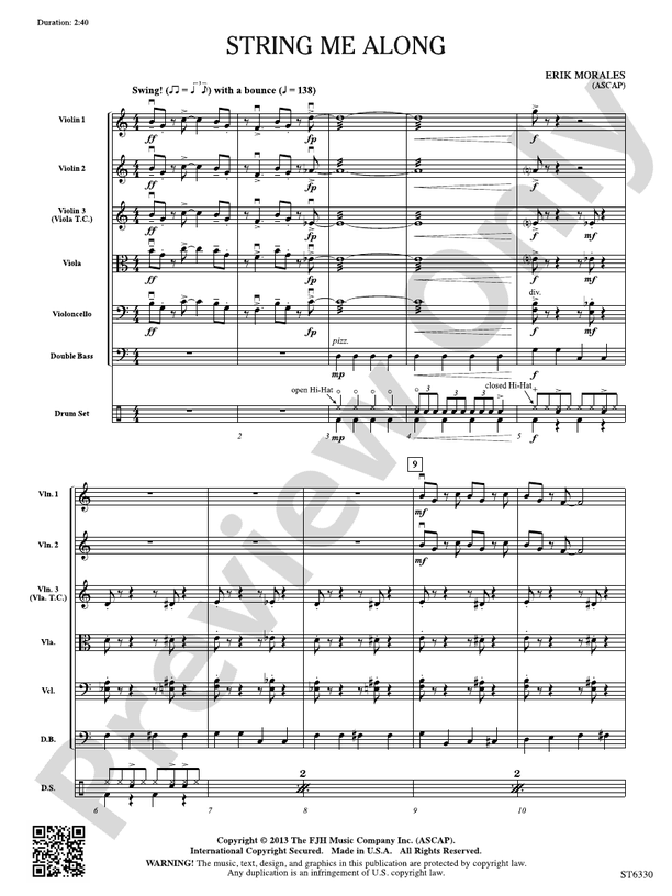 String Me Along: : Erik Morales - Digital Sheet Music Download