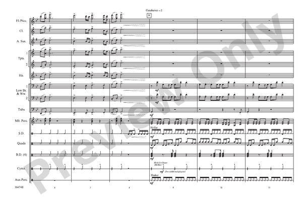 Winner: Score: Marching Band Score - Digital Sheet Music Download