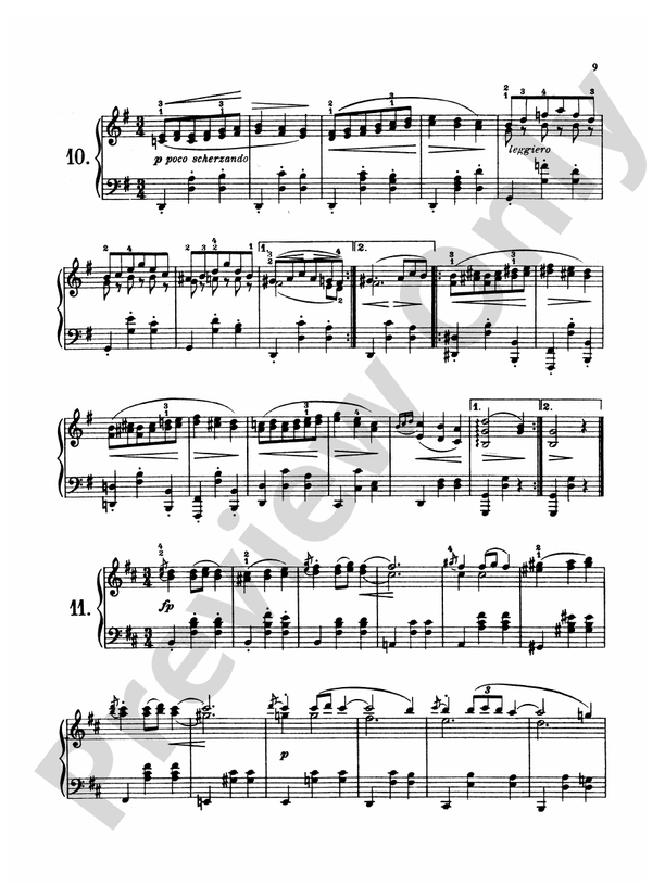 Brahms: Waltzes, Op. 39: Waltz 11 Part - Digital Sheet Music Download