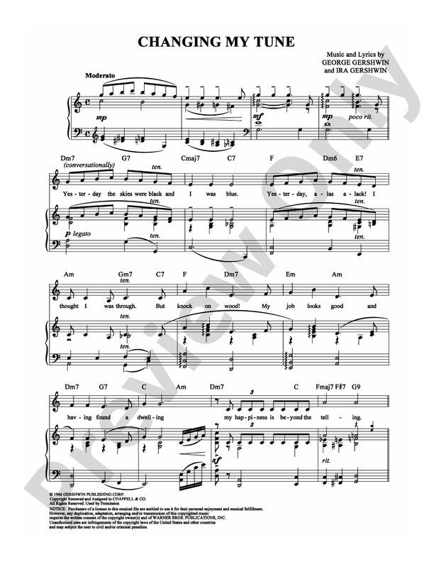 Changing My Tune: Piano/Vocal/Chords: George Gershwin - Digital Sheet ...