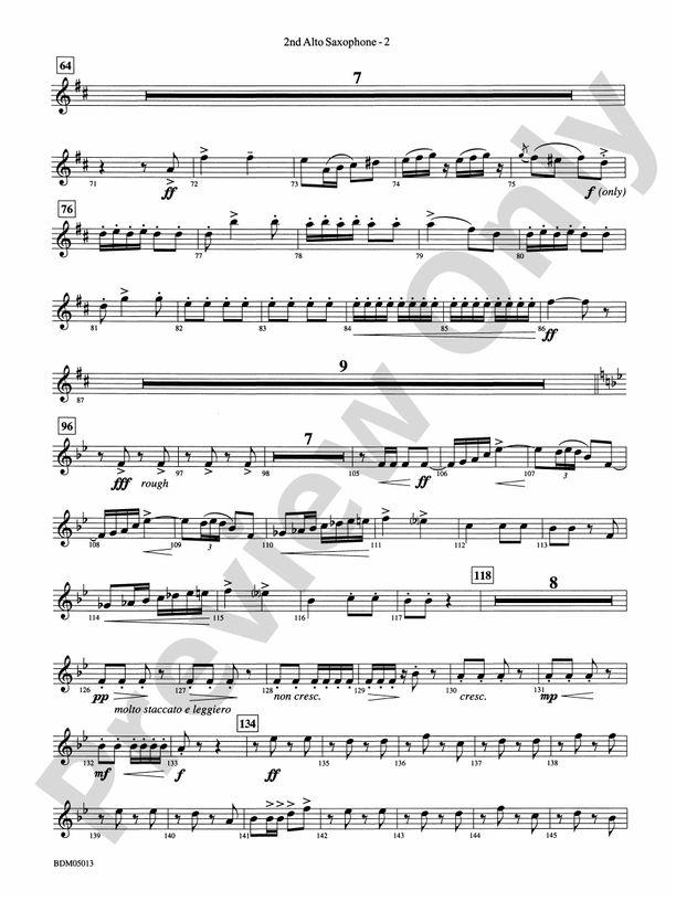 Pineapple Poll (Suite from the Ballet): 2nd E-flat Alto Saxophone: 2nd E-flat Alto Saxophone ...