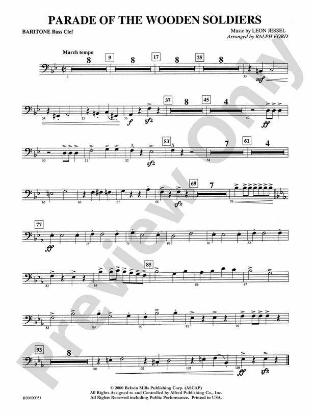 Parade of the Wooden Soldiers: Baritone B.C.: Baritone B.C. Part ...