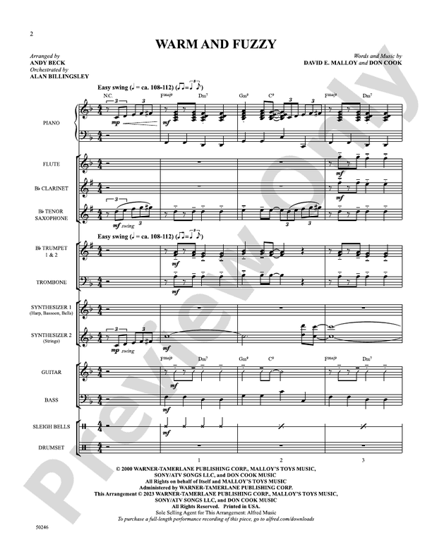 Warm and Fuzzy: Score: Choir Score - Digital Sheet Music Download