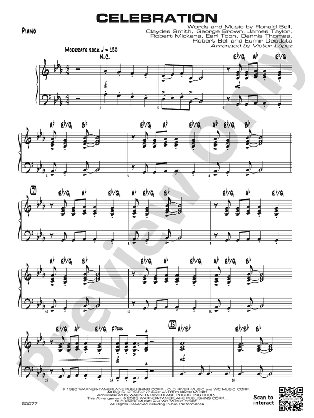 Celebration: Piano Accompaniment: Piano Accompaniment Part - Digital ...