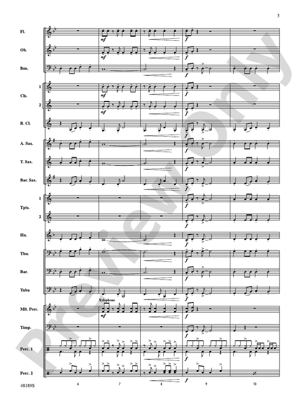 Danger Zone: Score: Concert Band Score - Digital Sheet Music Download