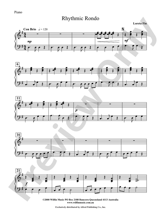 Rhythmic Rondo: Piano Accompaniment: Piano Accompaniment Part - Digital ...