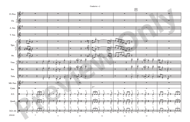 Sing Sang Sung: Marching Band Conductor Score & Parts: Gordon Goodwin ...