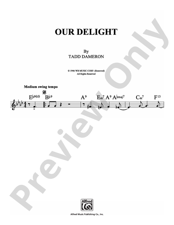 Our Delight: Lead Sheet: Tadd Dameron - Digital Sheet Music Download